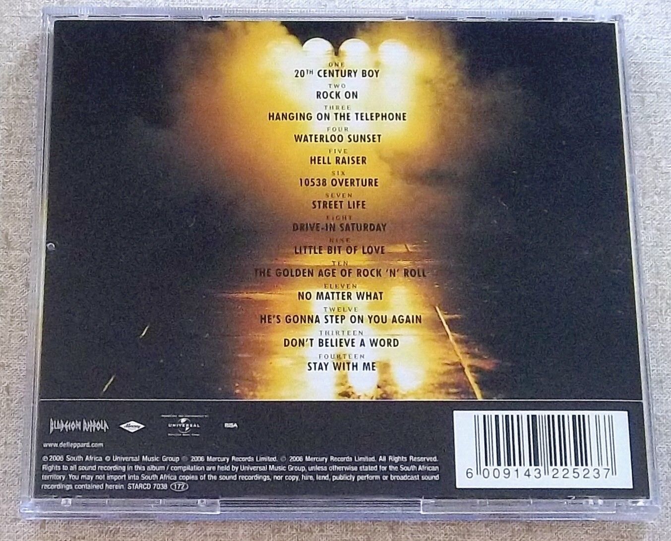 DEF LEPPARD Yeah! SOUTH AFRICA Catalogue# STARCD 7038 - Subterania