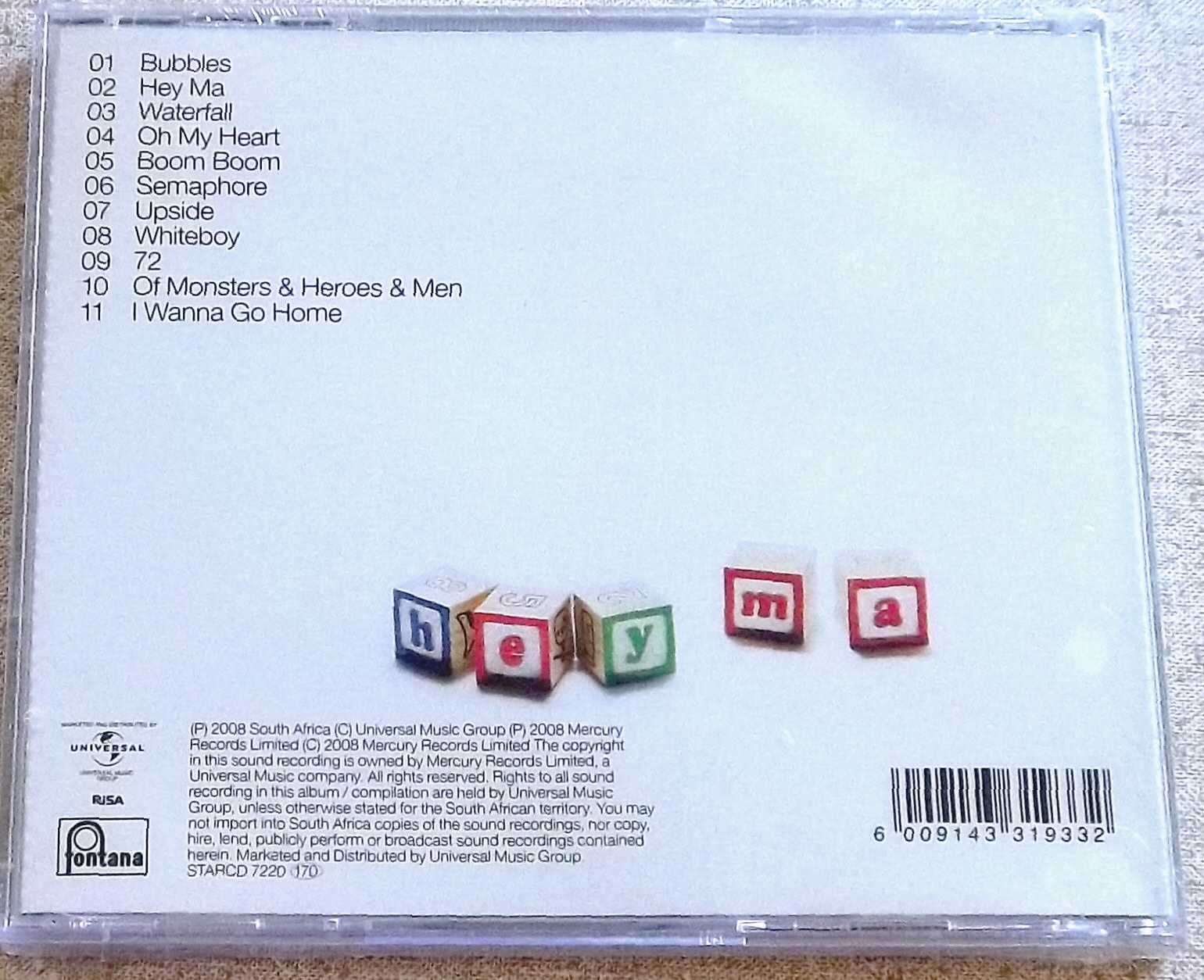 JAMES Hey Ma SOUTH AFRICA Cat# STARCD 7220 - Subterania