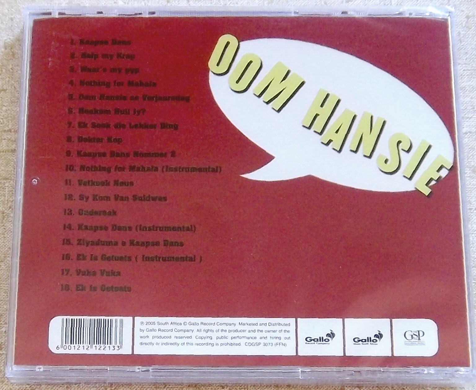 LUCKY DUBE / OOM HANSIE Kaapse Dans En Anner Hits SOUTH AFRICA Cat ...