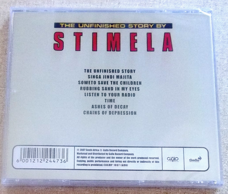 STIMELA The Unfinished Story Cat# CDGMP 1007 - Subterania Music