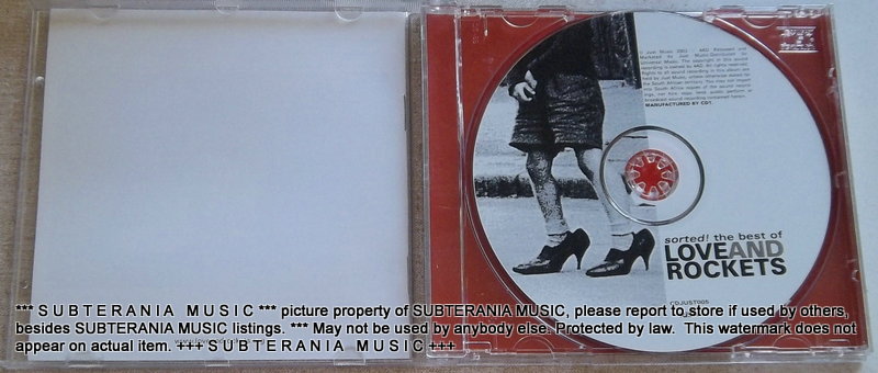 LOVE and ROCKETS Sorted The Best Of CD Cat# CDJUST005 - Subterania