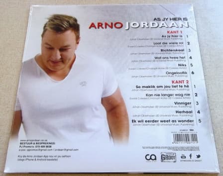 ARNO JORDAAN As Jy Hier Is VINYL LP Record - Subterania