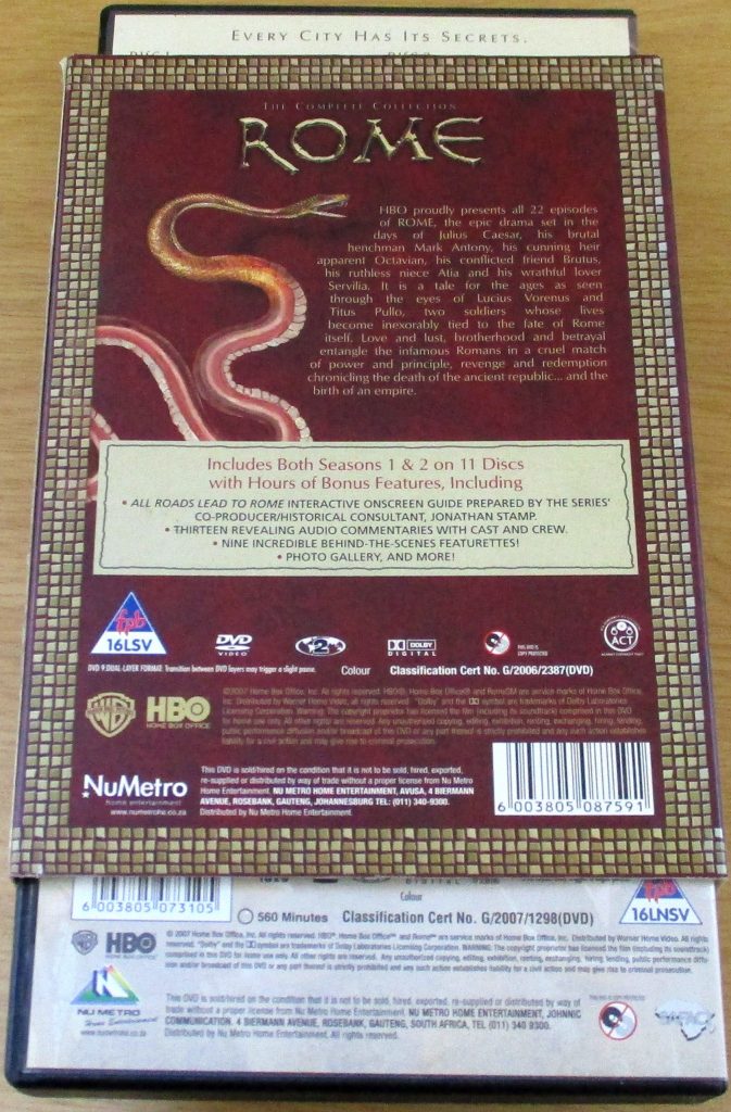 ROME The Complete Collection DVD BOX SET - Subterania
