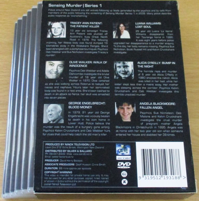 SENSING MURDER Series 1 BOX SET - Subterania