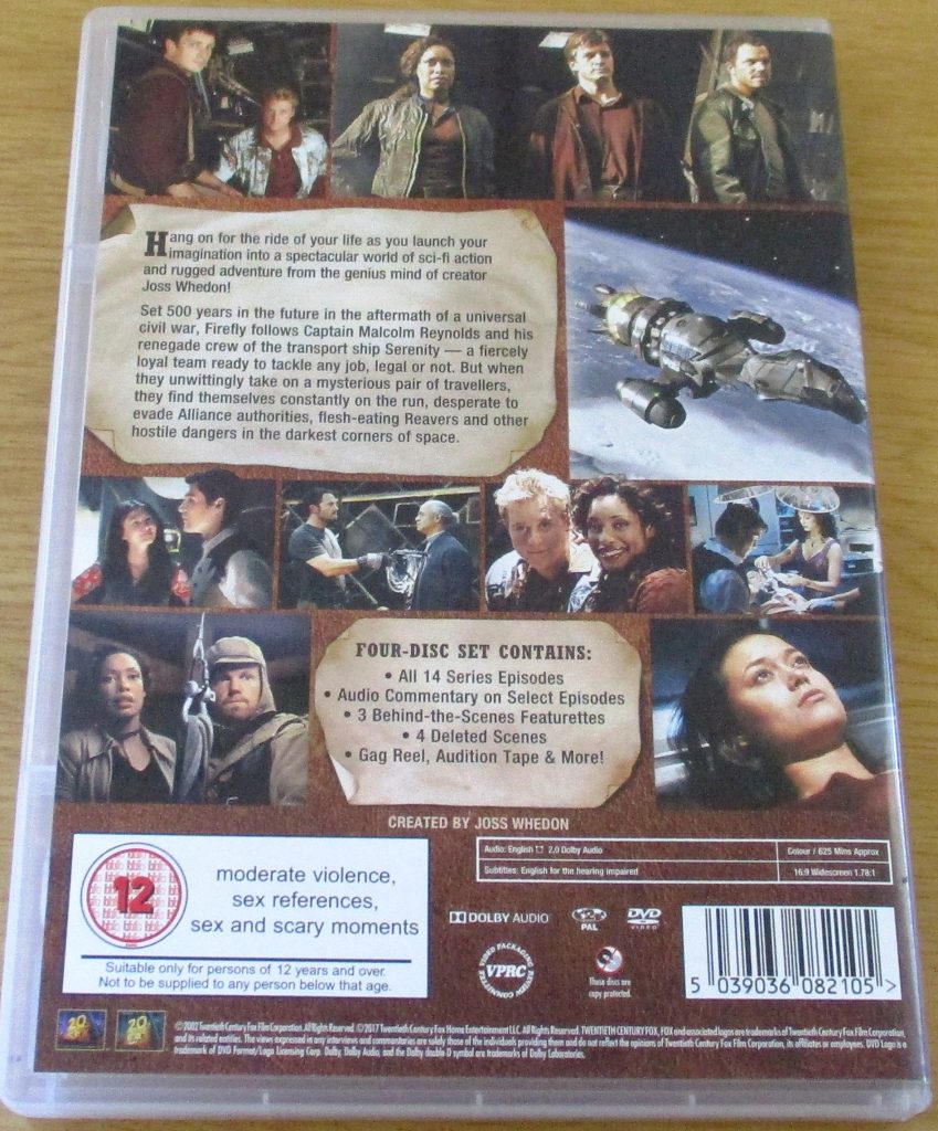 FIREFLY The Complete Series 4xDVD BOX SET - Subterania