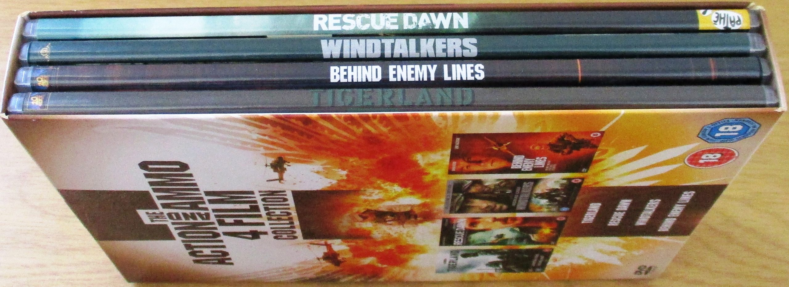 THE ACTION+AMMO 4 Film Collection: Tigerland+Rescue Dawn+Windtalkers+Behind Enemy Lines [BOX SET ...
