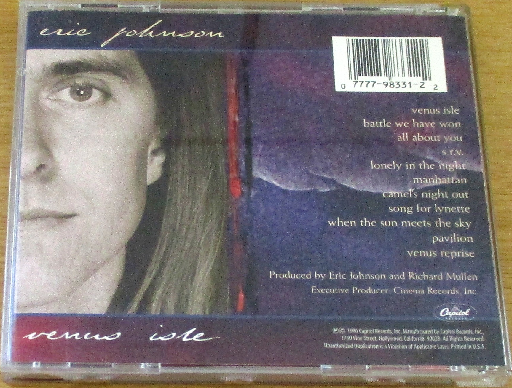 ERIC JOHNSON Venus Isle CD - Subterania