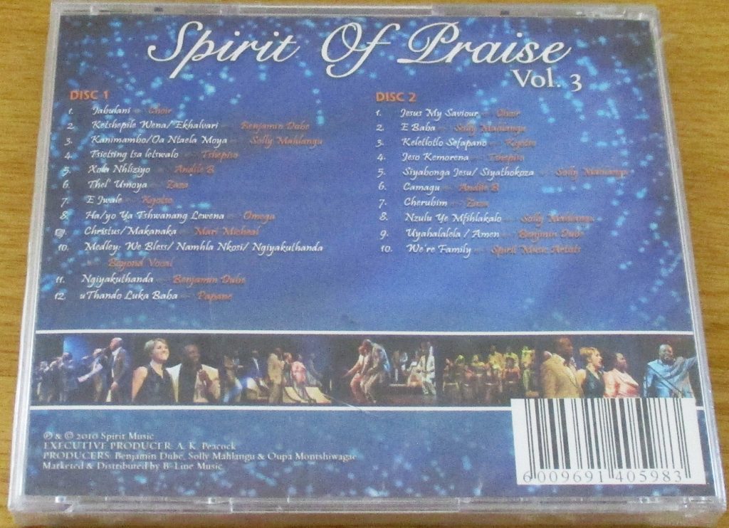 SPIRIT OF PRAISE Vol. 3 2xCD - Subterania
