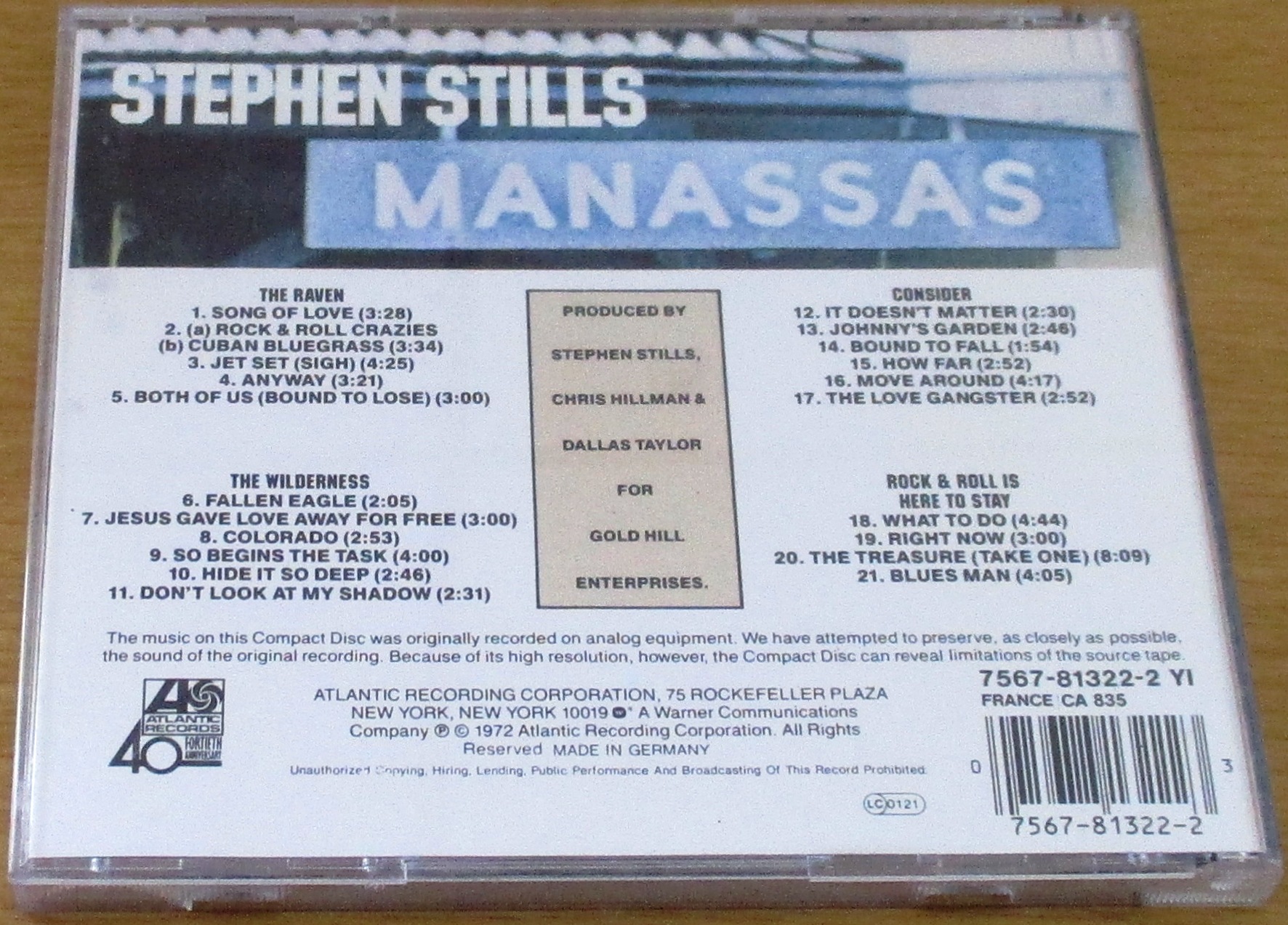 STEPHEN STILLS Manassas CD - Subterania