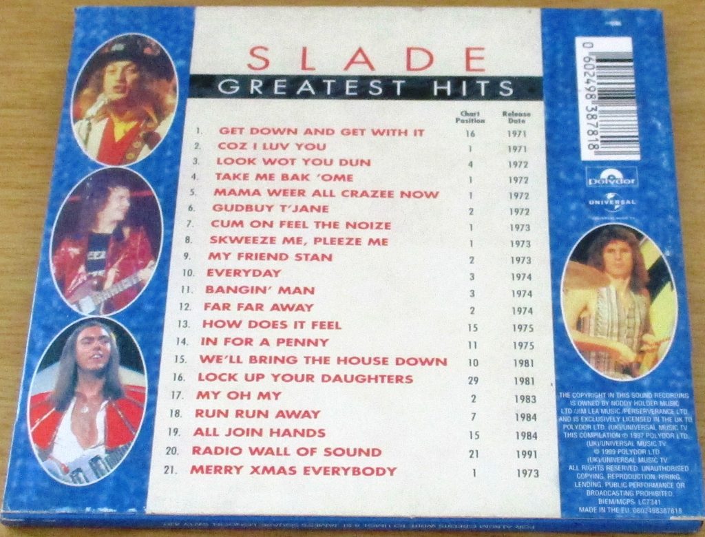 SLADE Greatest Hits CD - Subterania