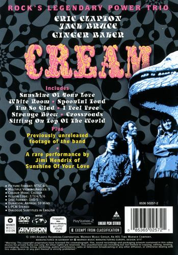 CREAM Strange Brew DVD - Subterania