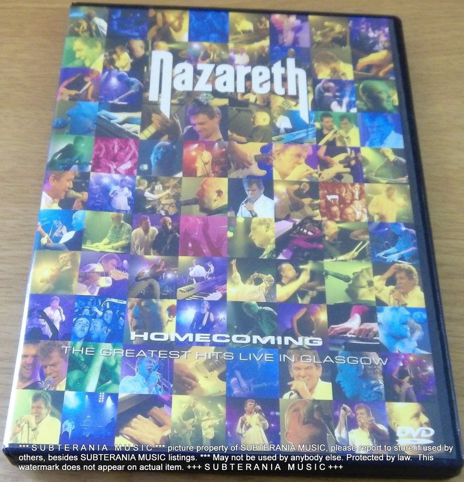 NAZARETH Homecoming The Greatest Hits Live DVD - Subterania