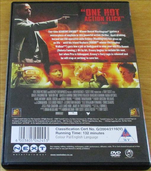 MAN ON FIRE [dvd box x 11] - Subterania