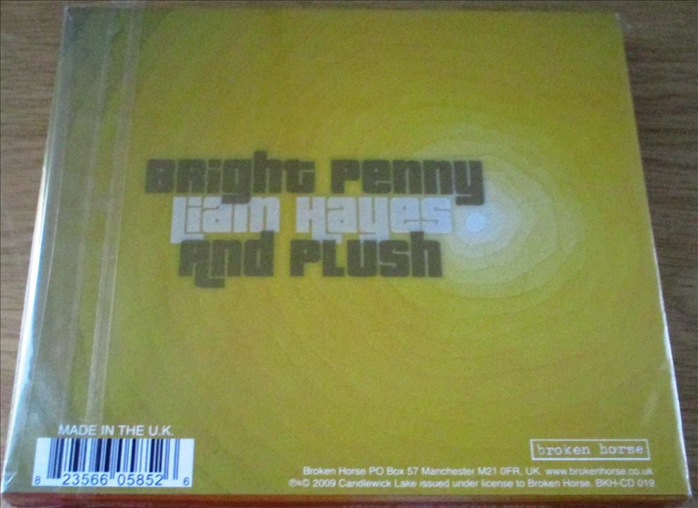 LIAM HAYES AND PLUSH Bright Penny CD [Zx30] - Subterania