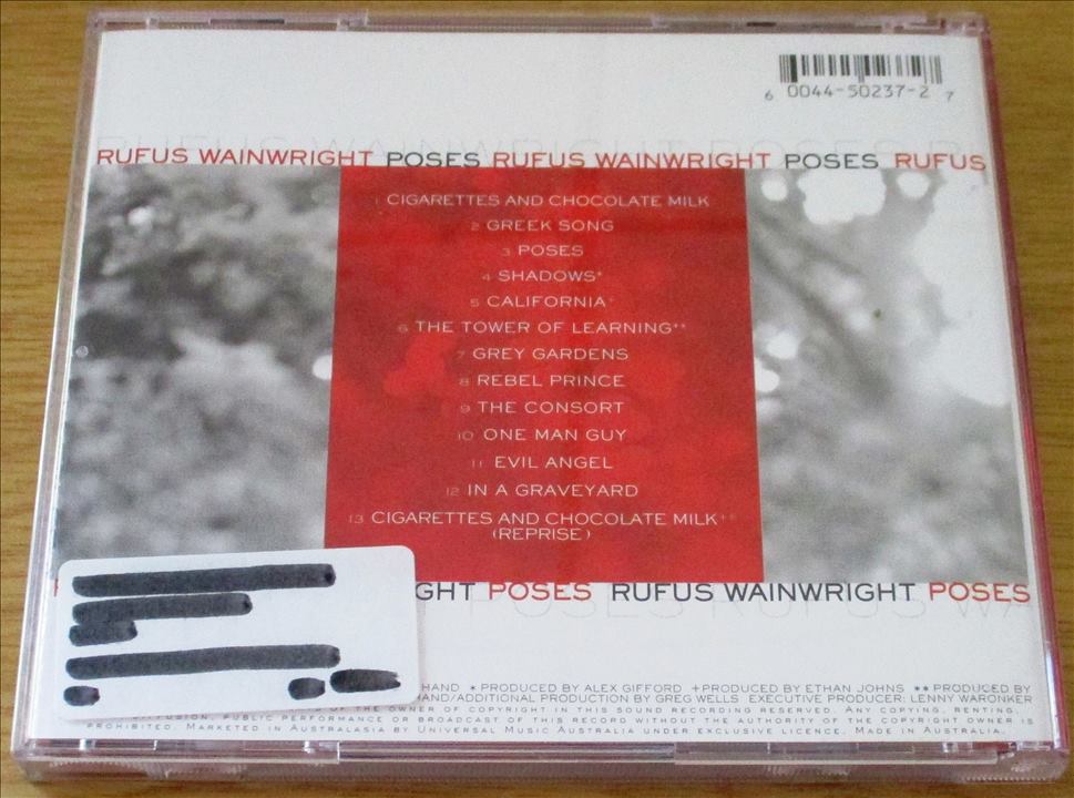 RUFUS WAINWRIGHT Poses CD [Zx32] – Subterania