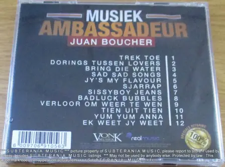 JUAN BOUCHER Musiek Ambassadeur [Shelf G Box 2] [Shelf G Box 2 ...