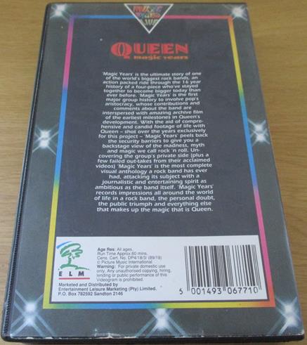 QUEEN Magic Years VHS Video - Subterania