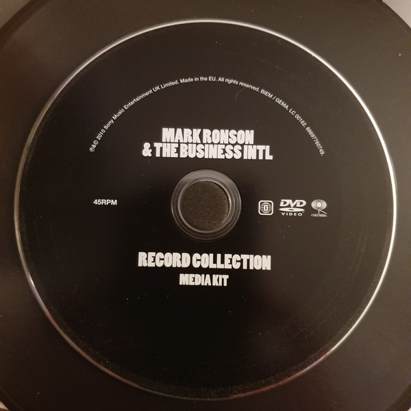 MARK RONSON & THE BUSINESS INTL Record Collection Media Kit DVD PROMO ...