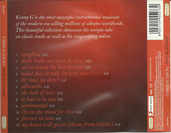 KENNY G Forever In Love: The Best Of Kenny G [shelf G x 20] - Subterania