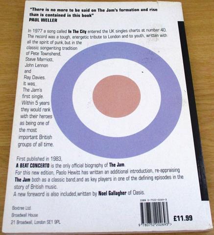 THE JAM A Beat Concerto The Authorised Biography by Paolo Hewitt ...