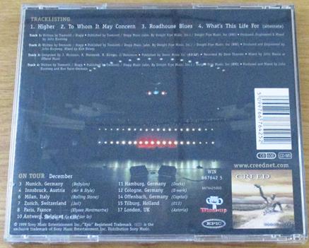 CREED Higher CD Single [msr] - Subterania