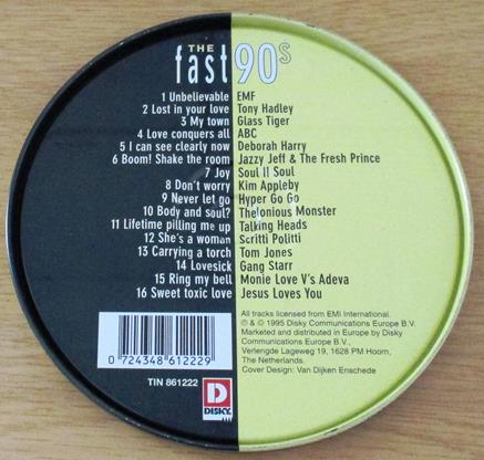 THE FAST 90s TIN BOX CD - Subterania