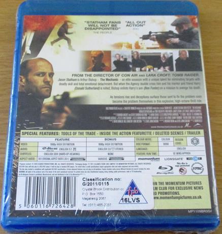 THE MECHANIC Jason Statham BLU RAY - Subterania