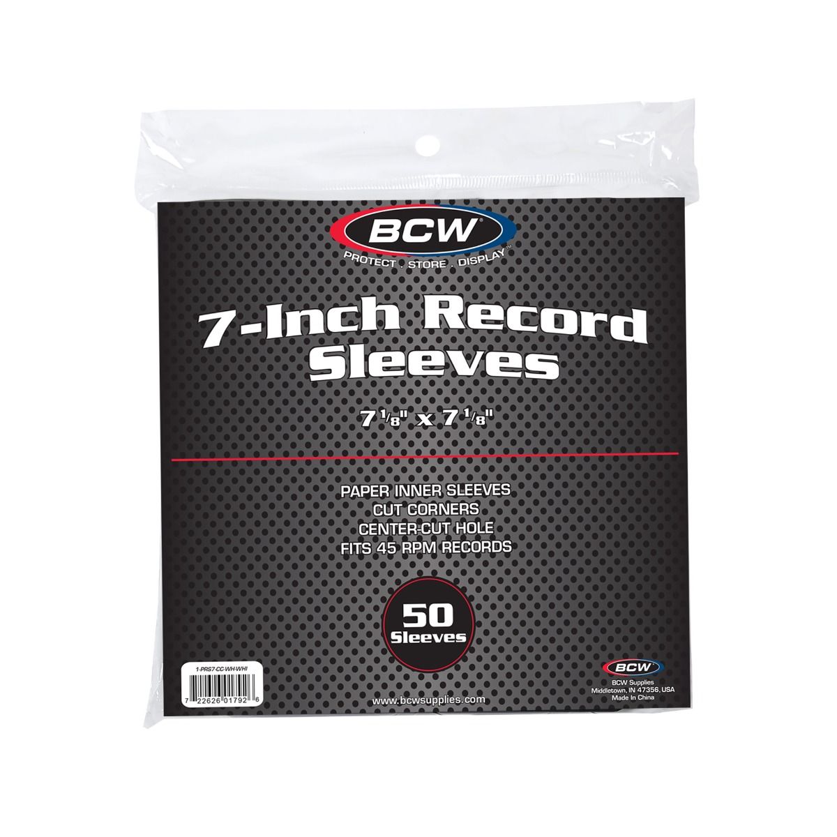 7 INCH PAPER INNER WHITE SLEEVES – PACK OF 50 [IMPORTED] - Subterania