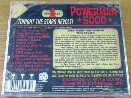 POWERMAN 5000 Tonight the Stars Revolt CD - Subterania