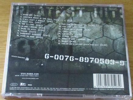 KORN Greatest Hits Vol. 1 CD - Subterania