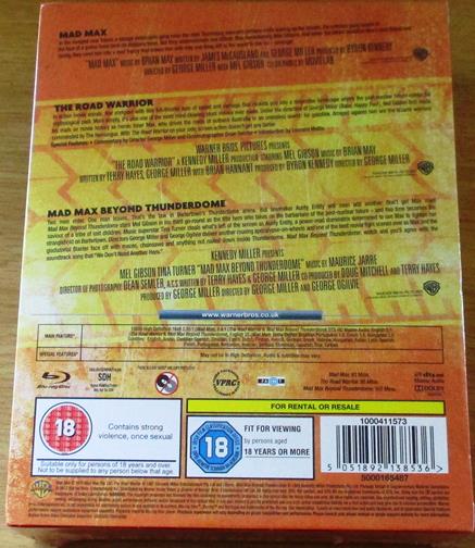 MAD MAX 3 MOVIE COLLECTION BLU RAY BOX SET - Subterania