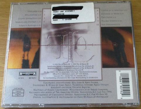 FRONT LINE ASSEMBLY Millennium CD - Subterania